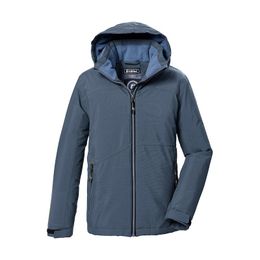 Killtec Funktionsjacke &raquo;KOW 369 BYS JCKT&laquo; Wasserdichte Jungen Funktionsjacke mit Kapuze, PFAS-frei impr&auml;gniert graublau 152 152 Jungen...