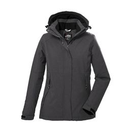 Killtec Outdoorjacke »KOW 37 WMN JCKT« Wasserdichte Damen Funktionsjacke mit abnehmbarer Kapuze anthrazit 42 42 Funktionsjacke mit regulierbarer,...