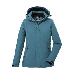 Killtec Outdoorjacke »KOW 37 WMN JCKT« Wasserdichte Damen Funktionsjacke mit abnehmbarer Kapuze blau 44 44 Funktionsjacke mit regulierbarer,...