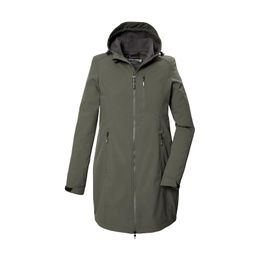 Killtec Softshellparka »KOS 370 WMN SFTSHLL PRK« Winddichter Damen Softshell Parka, wasserabweisend, atmungsaktiv olivgrün 40 40 Damen Softshell...