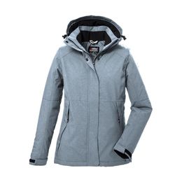 Killtec Outdoorjacke »KOW 37 WMN JCKT« Wasserdichte Damen Funktionsjacke mit abnehmbarer Kapuze grau 38 38 Funktionsjacke mit regulierbarer,...
