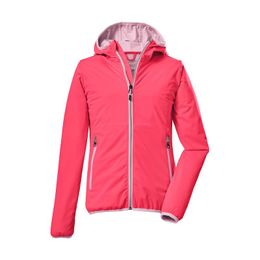 Killtec Outdoorjacke »KOS 229 GRLS JCKT« Packbare, wasserdichte Kinderjacke mit Kapuze pink 164 164 Kinder 2-Lagen-Funktionsjacke mit Kapuze, packbar