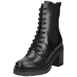 Nero Giardini High-Heel-Stiefelette »Stiefelette Leder/Textil« Schwarz 41 41 Verschluss: Schnürung