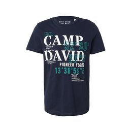 CAMP DAVID T-Shirt Herren Gr&ouml;&szlig;e L navy / gr&uuml;n / wei&szlig;