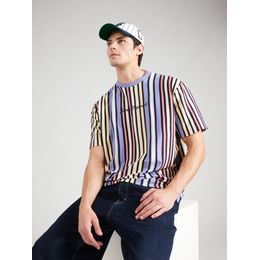 GUESS Originals T-Shirt Herren Gr&ouml;&szlig;e XS pastellgelb / lavendel / cranberry / schwarz