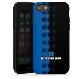 DeinDesign iPhone SE (2020) Handy Panzer Handyh&uuml;lle robuste Outdoor H&uuml;lle Schutzh&uuml;lle matt Logo Official Licensed Product Hsv Tough Case