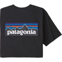 Patagonia Mens P-6 Logo Responsibili Tee black BLK - Gr&ouml;&szlig;e S 38504