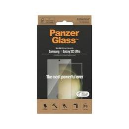 PanzerGlass Displayschutz Ultra-Wide Fit, Schutzfolie transparent, Samsung Galaxy S23 Ultra, EasyAligner
