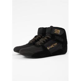 Trainingsschuh GORILLA WEAR, Damen, Gr. 37, gold (schwarz, goldfarben), Kunstfaser, Synthetik, Schuhe, mit hohem Schaft f&uuml;r Kn&ouml;chelunterst&uuml;tzung