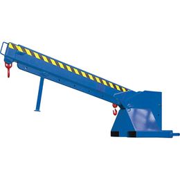 Eichinger Kranarm, teleskopierbar und h&ouml;henverstellbar, 560 - 2500 kg, enzianblau