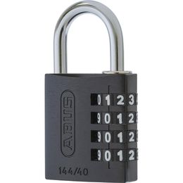 Abus Zahlenschloss, Aluminium, 144/40 Lock-Tag, VE 6 Stk, schwarz