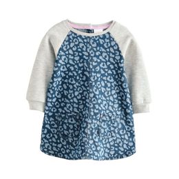next Kleid M&auml;dchen Gr&ouml;&szlig;e 68 blue denim / dunkelblau / graumeliert