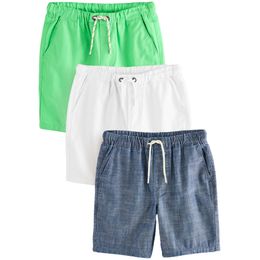 next Shorts Jungen Gr&ouml;&szlig;e 104 blue denim / hellgr&uuml;n / wei&szlig;