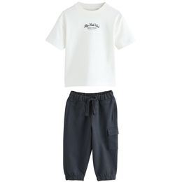 next Set: T-Shirt and Hose Jungen Gr&ouml;&szlig;e 86 schwarz / wei&szlig;