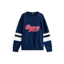 Tommy Hilfiger Sweatshirt 'Varsity' Jungen Gr&ouml;&szlig;e 152 dunkelblau / rot / wei&szlig;