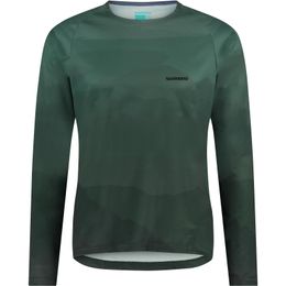 Shimano SENTIERO Long Sleeves Jersey, Aurora Green