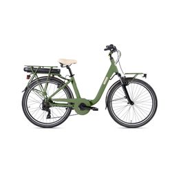 Elektro-Citybike 26 Zoll LETOULE "LaFolie" , Verde Palma