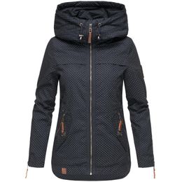 Navahoo Damen Moderner Outdoorjacke &Uuml;bergangsparka aus Baumwolle mit Kapuze Wekoo