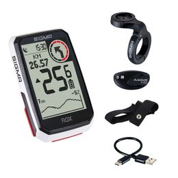 Sigma Fahrradcomputer Rox 4.0 HR Set