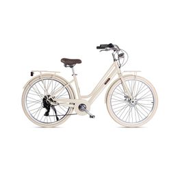 Elektro-Citybike 28 Zoll LETOULE "Mod&eacute; Hybrid" Lady, Avana nights