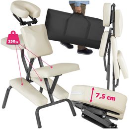 TecTake&reg; Massagestuhl, klappbar, gepolsterte Beinablagen, 80 x 50 x 105 cm