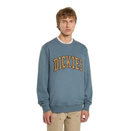 Dickies Sweatshirt 'Aitkin' Herren Gr&ouml;&szlig;e XXL taubenblau / orange