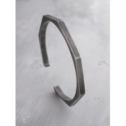REYTEL Armband 'KRAFT' Herren Gr&ouml;&szlig;e 17 cm silber