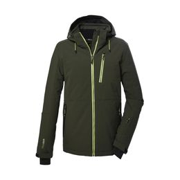 Skijacke Killtec "KSW 68 MN SKI QLTD JCKT", Herren, Gr. M, grün (moosgrün), Oberstoff: 100% Polyester, Futter: 100% Polyester, Wattierung: 100% Polyester, Jacken, Skijacke: 10.000 mm Wassersäule, atmungsaktiv, viele Taschen