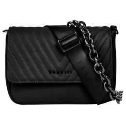 Umhängetasche Bugatti "SIRA", Damen, Gr. B/H/T: 24cm x 18cm x 10cm onesize, schwarz, Kunstfaser, Strukturmuster, Taschen