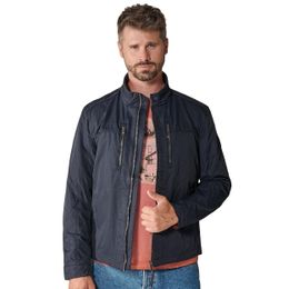 Langjacke Casamoda "Casamoda Jacke uni", Herren, Gr. L, blau (dunkelblau), 67% Baumwolle, 33% Polyamid, Jacken