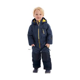 Overall "FISW 31 MNS ONPC", Kinder, Gr. 122/128, blau (dunkelblau), Oberstoff: 100% Polyester, Futter: 100% Polyester, Füllung: 100% Polyester, FIRST INSTINCT BY Killtec, Overalls, Skioverall: wasserdicht, atmungsaktiv, reflektierend, verlängerbar