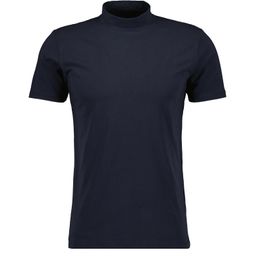 Stehkragenshirt Ragman, Herren, Gr. XXL, blau (marineblau), Baumwollmischung, slim fit, hoch geschlossener Ausschnitt, Shirts Stehkragenshirt