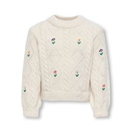 Only Girls Sweater 'KMGFLOWER' girl White size 128