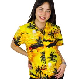King Kameha Blouse 'Surf' female Yellow size M