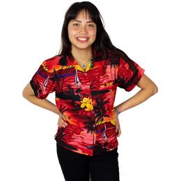 King Kameha Blouse 'Surf' female Red size M