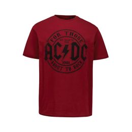 JP1880 T-Shirt 'ACDC' Herren Größe 5XL Große Größen rostrot / schwarz