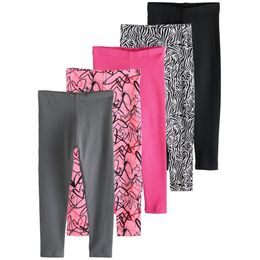 next Leggings M&auml;dchen Gr&ouml;&szlig;e 98 graphit / pink / pitaya / schwarz / wei&szlig;