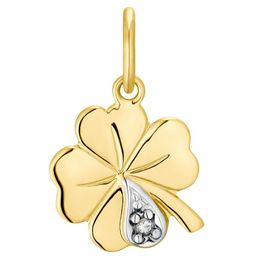 Amor Pendant 'Kleeblatt' female Gold size One Size