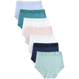 next Slips Damen Gr&ouml;&szlig;e XXL hellblau / mint / rosa / wei&szlig;