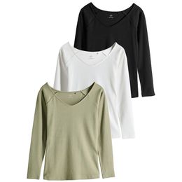 The Set Shirt female Green, Black, White size M