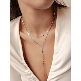 Hey Happiness Necklace 'Y-Layer' female Silver size Onesize