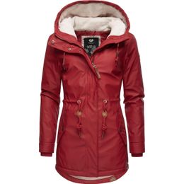Ragwear Damen Regenmantel "Monadis Rainy Intl.", rot, Gr. XXL, Obermaterial: 100% Polyester, Innenfutter: 100% Polyester, Wattierung: 100% Polyester,