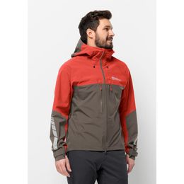 Jack Wolfskin Herren Fahrradjacke "MOROBBIA 3L JKT M", braun, Gr. XL, OBERSTOFF 100% POLYESTER ABSEITE 100% POLYESTER, Jacken