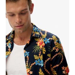 Superdry Herren Hemd mit Hawaii-print Marineblau - Gr&ouml;&szlig;e: XL 1041009000215F7B004