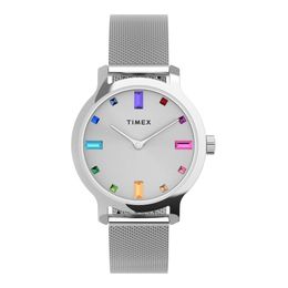 Timex Analog Watch 'Transcend' female Silver size One Size