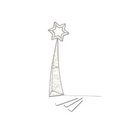 Tchibo - LED-Sternschnuppe - schwarz