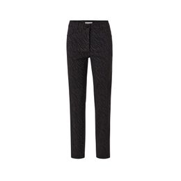 Tchibo - Bedruckte Bengalin-Hose - Damen - Gr. 42 - anthrazit/print