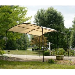 Tchibo - Runddach-Carport - 270x490x240cm - schwarz - Polyethylen / Stahl