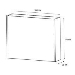 Herstera Garden Pflanzkasten &raquo;Divider&laquo; - 100x25x80cm - anthrazit - Stahl