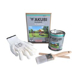 Karibu Farbmal-Set mit Pinsel - wei&szlig;